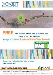 IDT qPCR Probe Gift w Purchase Flyer 2018 – Apical Scientific